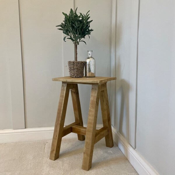 Rustic Side Table - Etsy UK