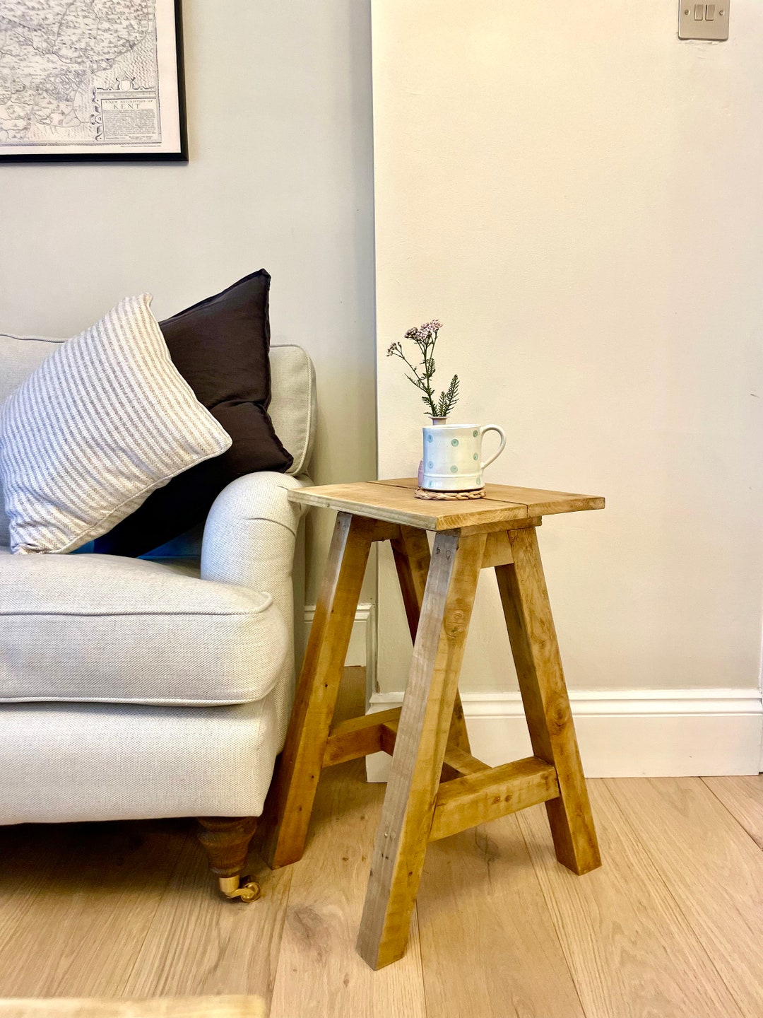 Rustic Side Table Living Room Table Side Table - Etsy
