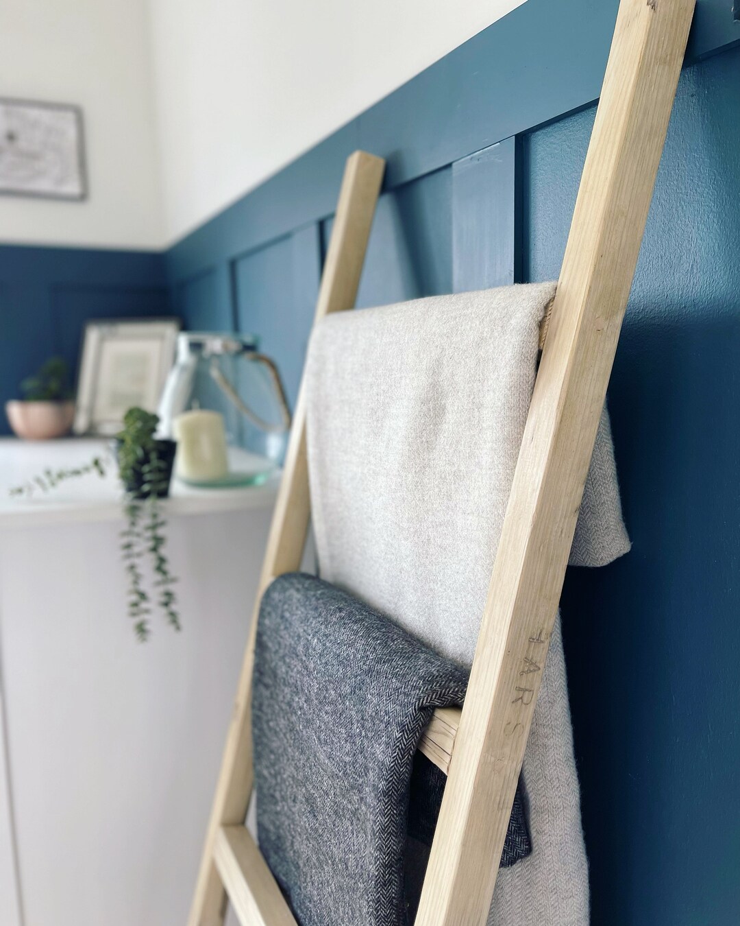 Blanket Ladder Towel Ladder Rustic Display Ladder - Etsy