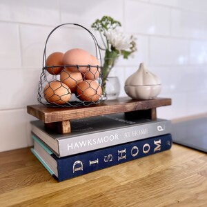 Rustic Low Countertop Stand, Bathroom Shelf, Display Pedestal, Kitchen ...