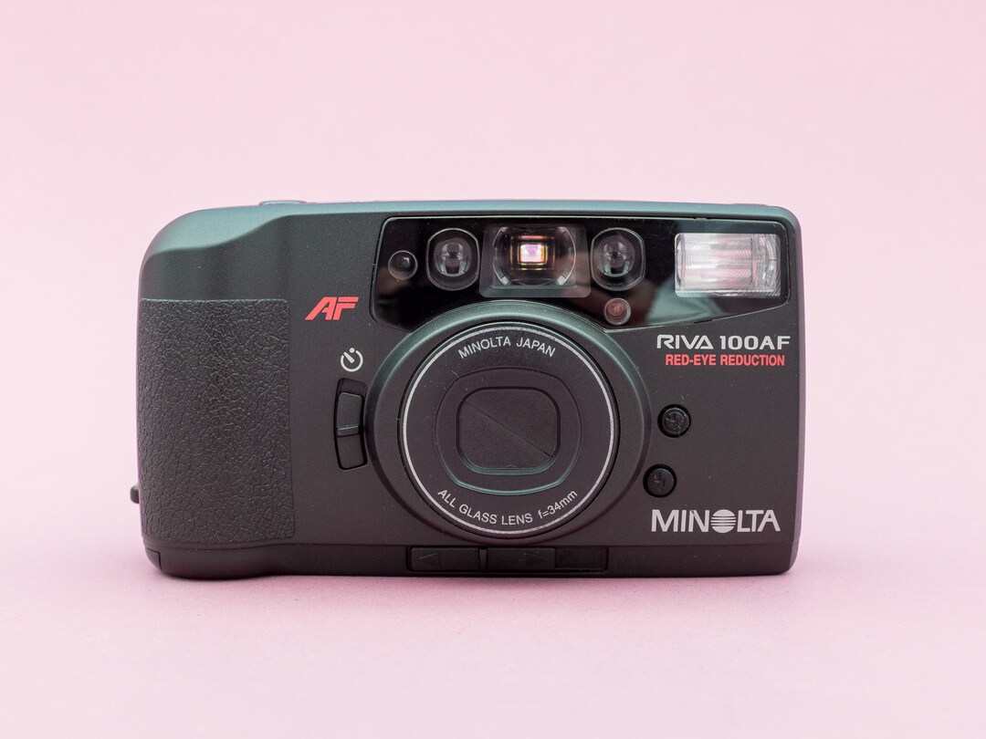 Minolta Riva 100 AF Vintage Compact Film Camera From the 1990s Retro Camera for 35mm Film 30 ...