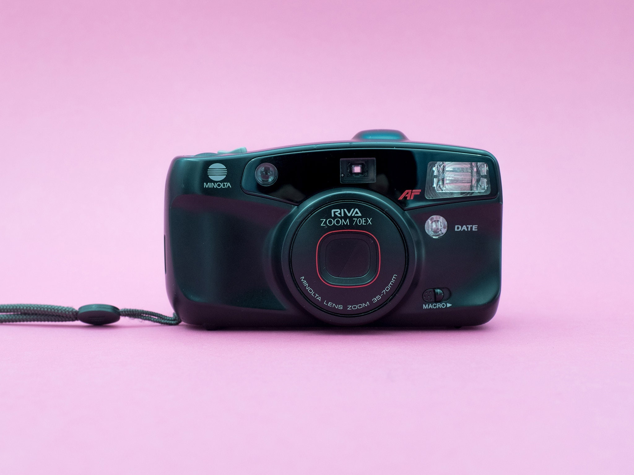 Minolta Riva Zoom 70EX Analog Compact Camera for 35mm Film Zoom Point ...