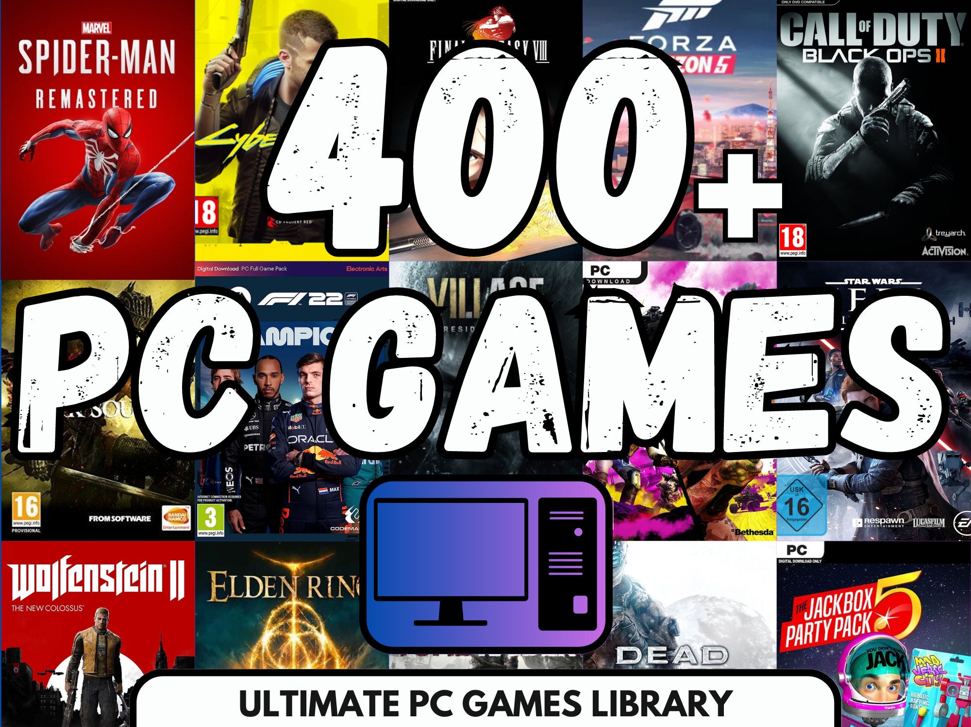 Buy PC Games Library 400 Downloadable PC Games Ultimate Game Online in ...