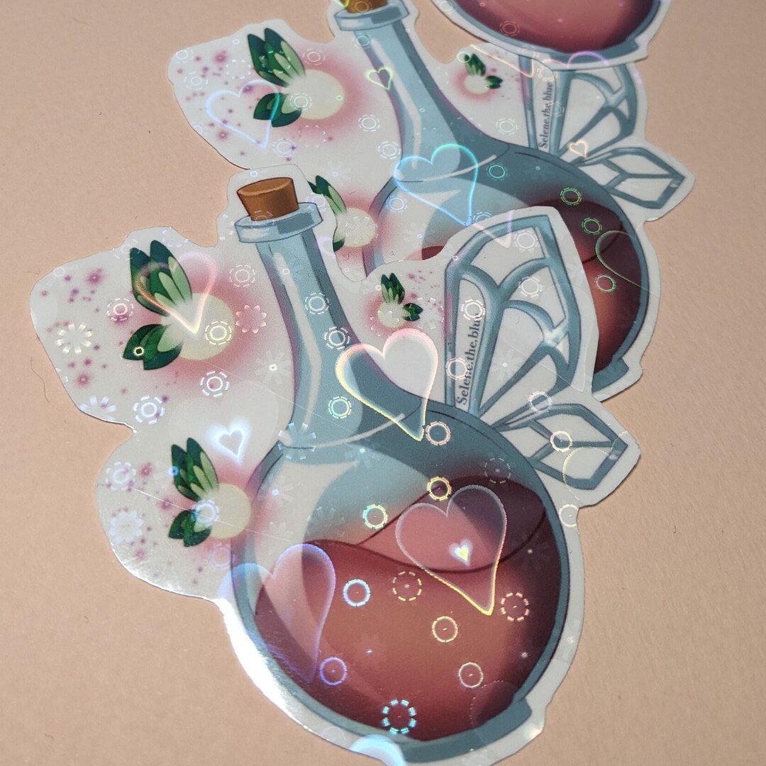 Holographic Fairy Tonic Sticker: Zelda Inspired Waterproof Vinyl Decal ...