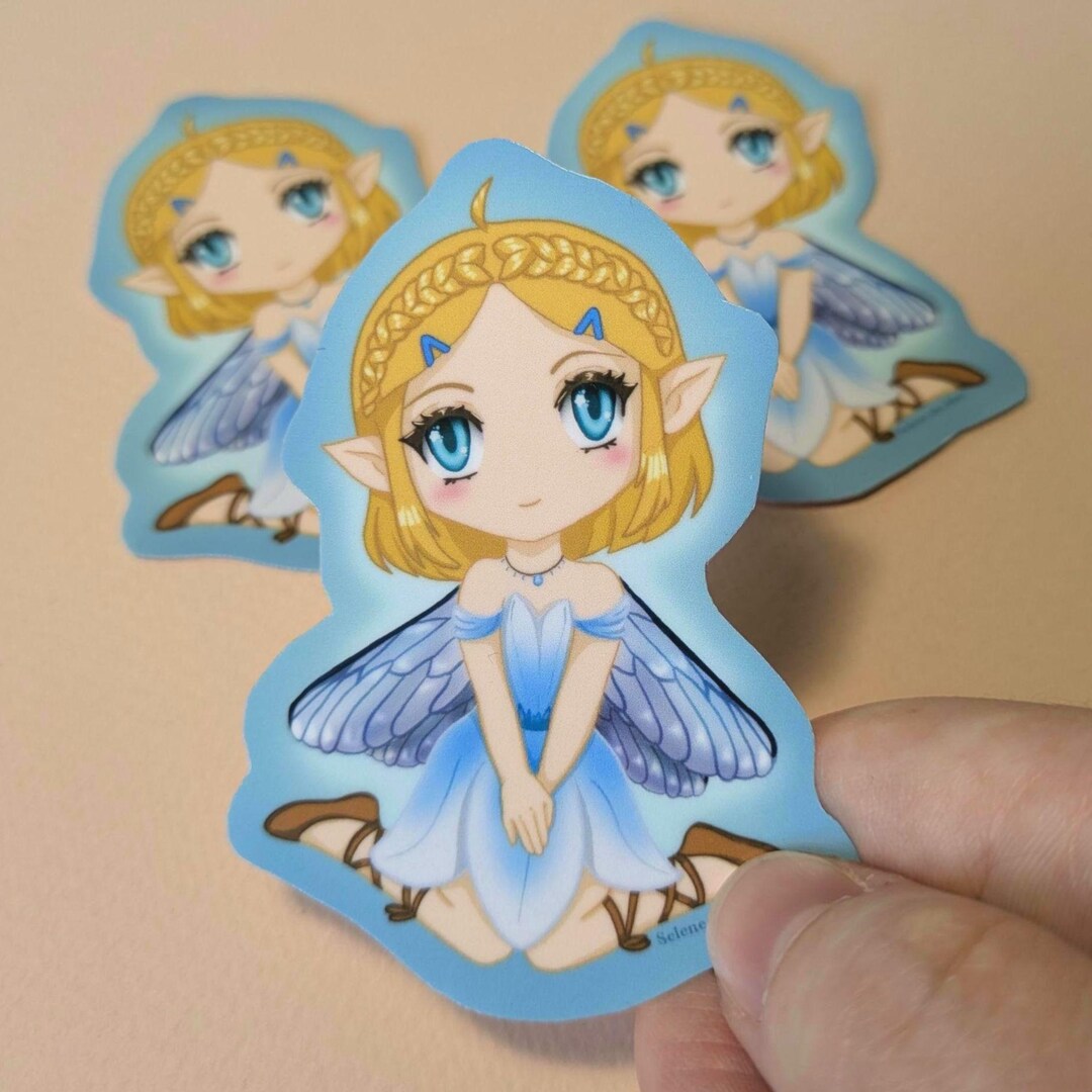 Zelda Fairy Sticker, Chibi Style, Glossy Finish, Waterproof Vinyl, Totk ...