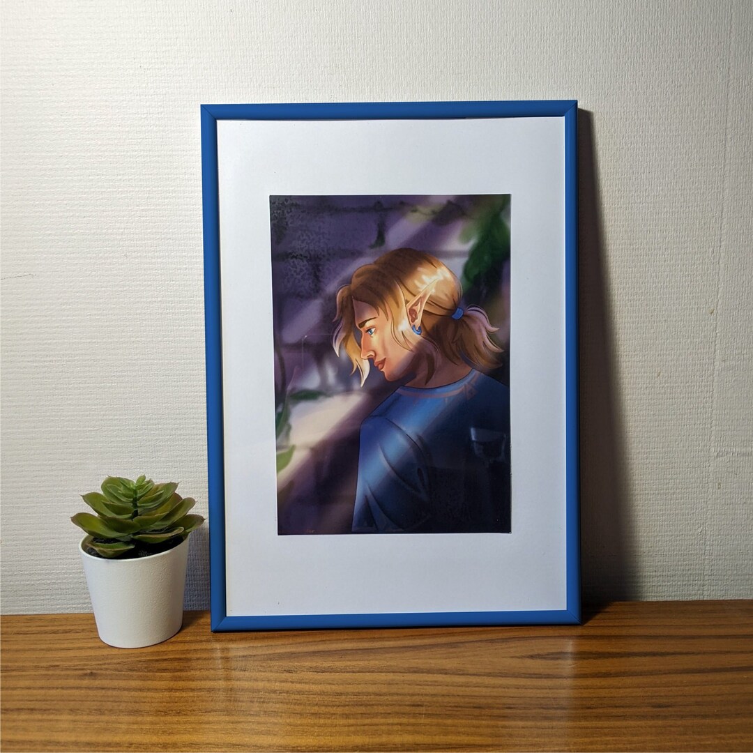 Link Art Print, Size A4, A5, A6, Semi Realistic Illustration, Zelda ...