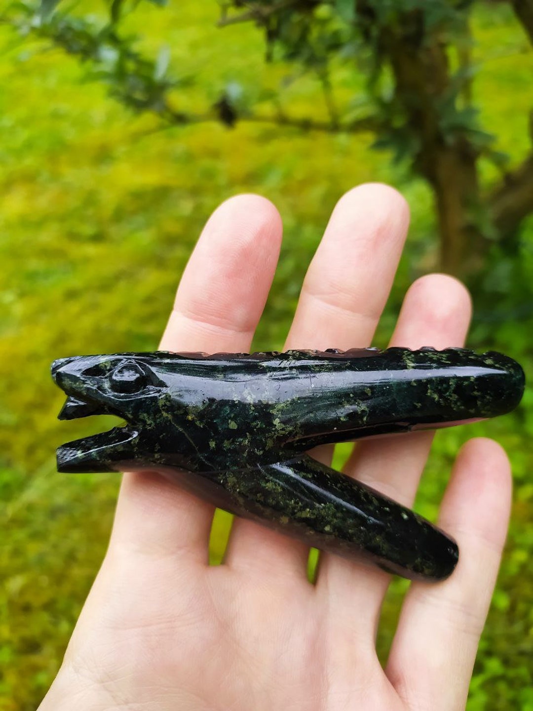 Kuripé Serpentine Gemstone Jaguar Stone Kuripé From Peru - Etsy