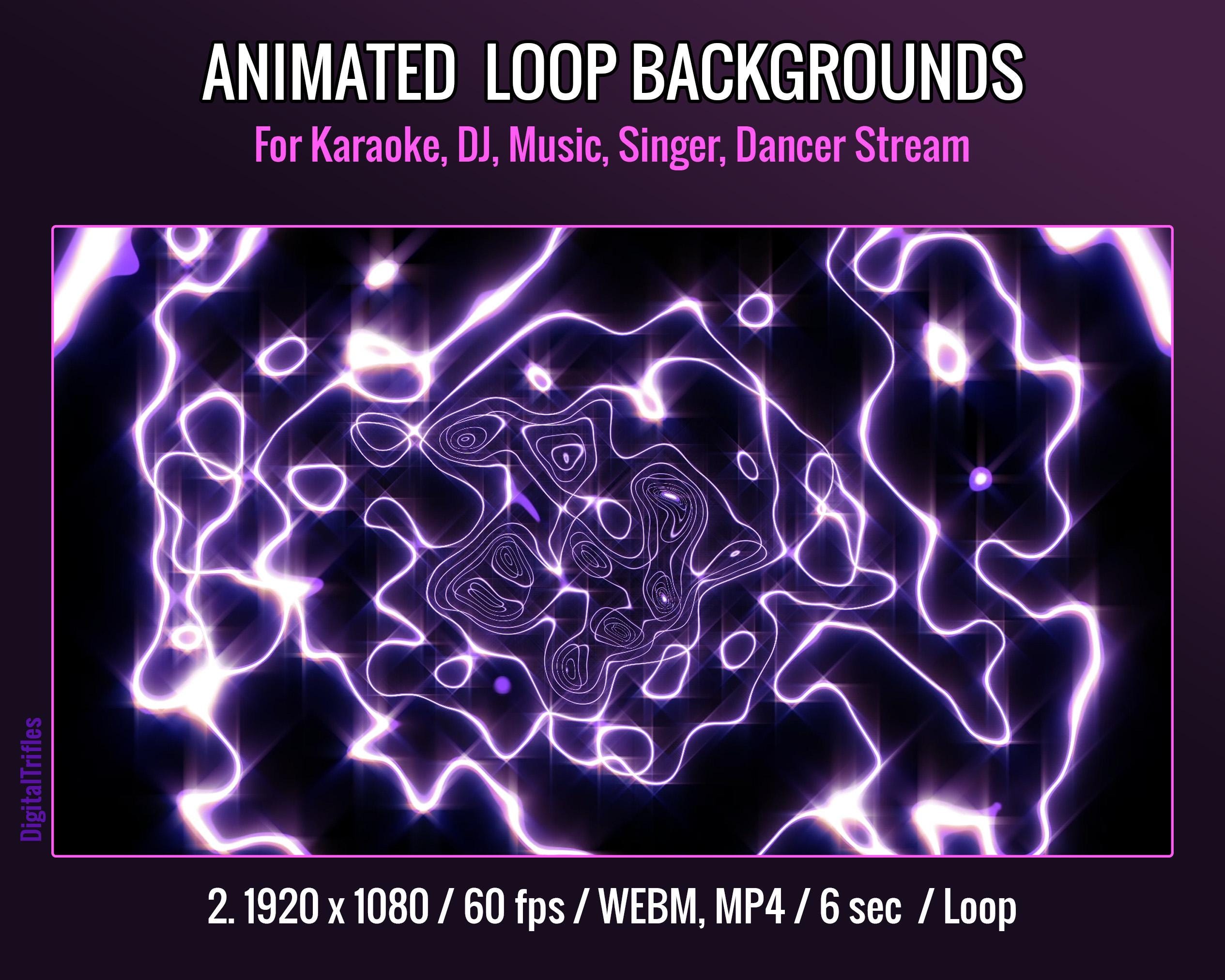 Animated Stream Backgrounds, Video Loops, 3 Stage Light Effects for DJ ...
