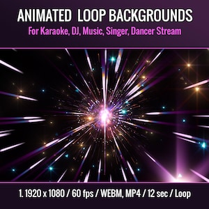 Animated Stream Backgrounds, Video Loops, 3 Stage Light Effects for DJ ...