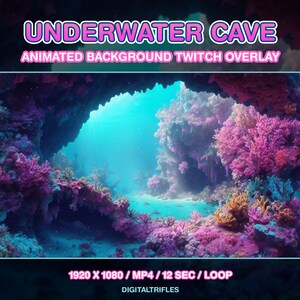 Animated Vtuber Underwater Background, Twitch Overlay, Stream ...