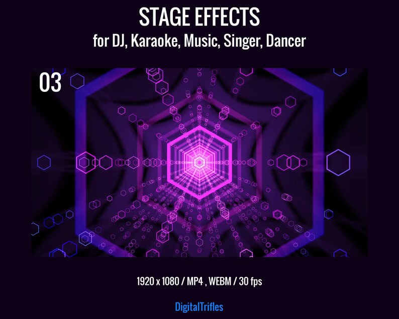 Animated Neon Stream Backgrounds and Overlays, Stage Light Effects for ...