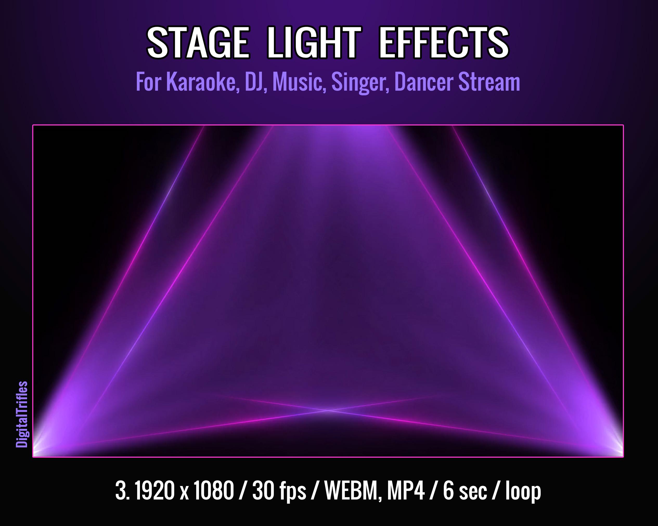 Animated Stream Backgrounds and Overlays, Stage Light Effects for ...