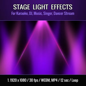 Animated Stream Backgrounds and Overlays, Stage Light Effects for ...