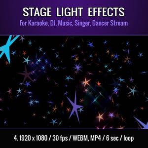 Animated Stream Backgrounds and Overlays, Stage Light Effects for ...