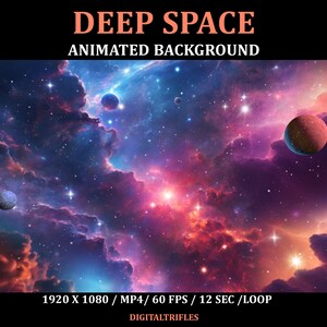 Deep Space Animated Background for Twitch, Kick or Youtube Streaming ...