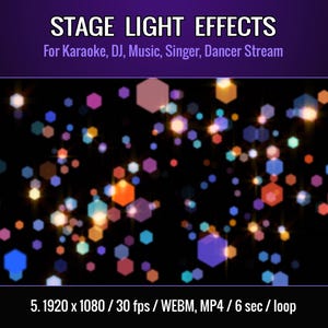 Animated Stream Backgrounds and Overlays, Stage Light Effects for ...