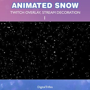 Animated Snow Twitch Overlays, Stream Assets, Winter and Christmas ...