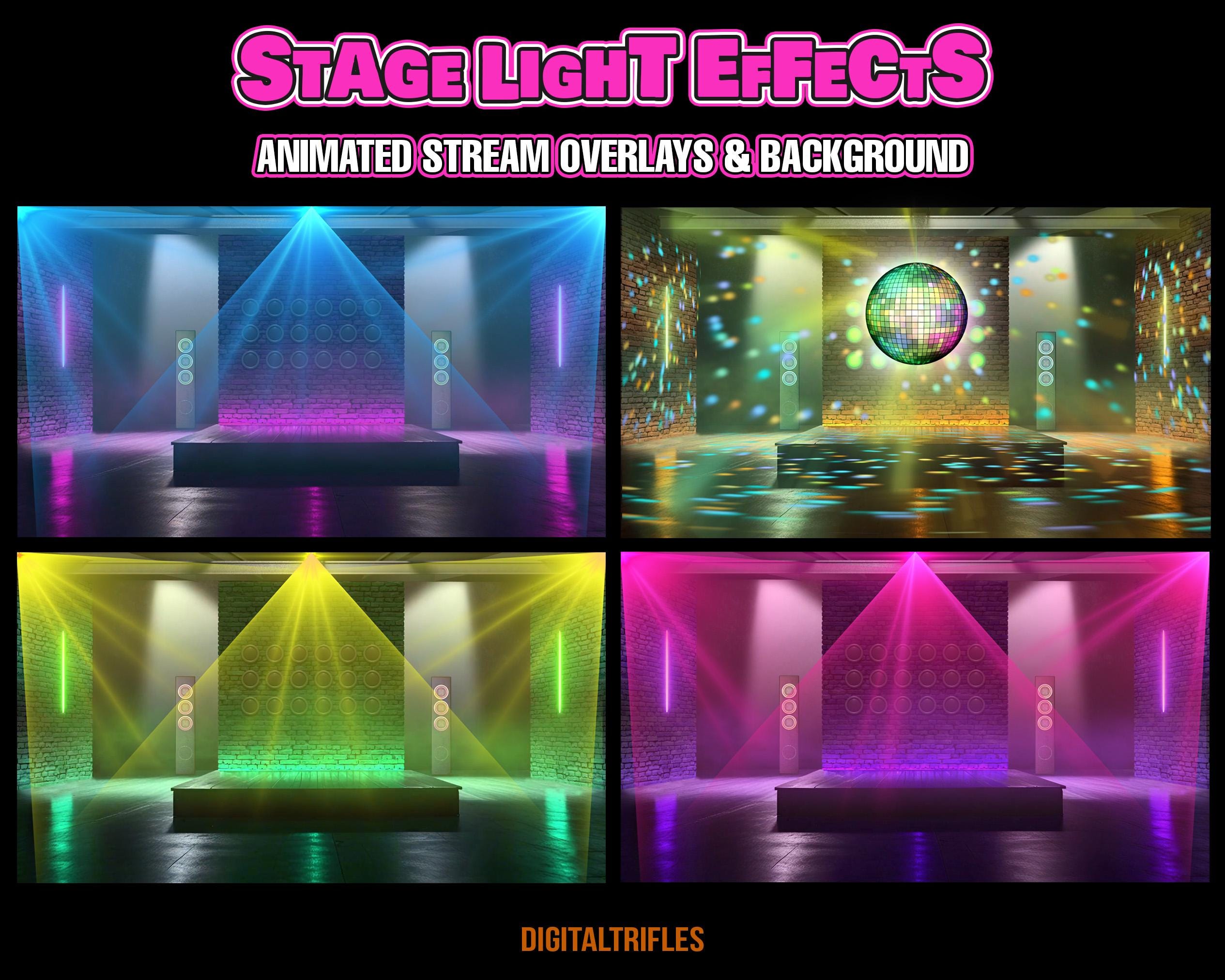 Animated Stage Light Effects, Twitch Stream Overlays and Backgrounds ...