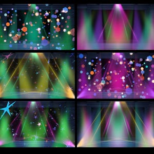 Animated Stream Backgrounds and Overlays, Stage Light Effects for ...