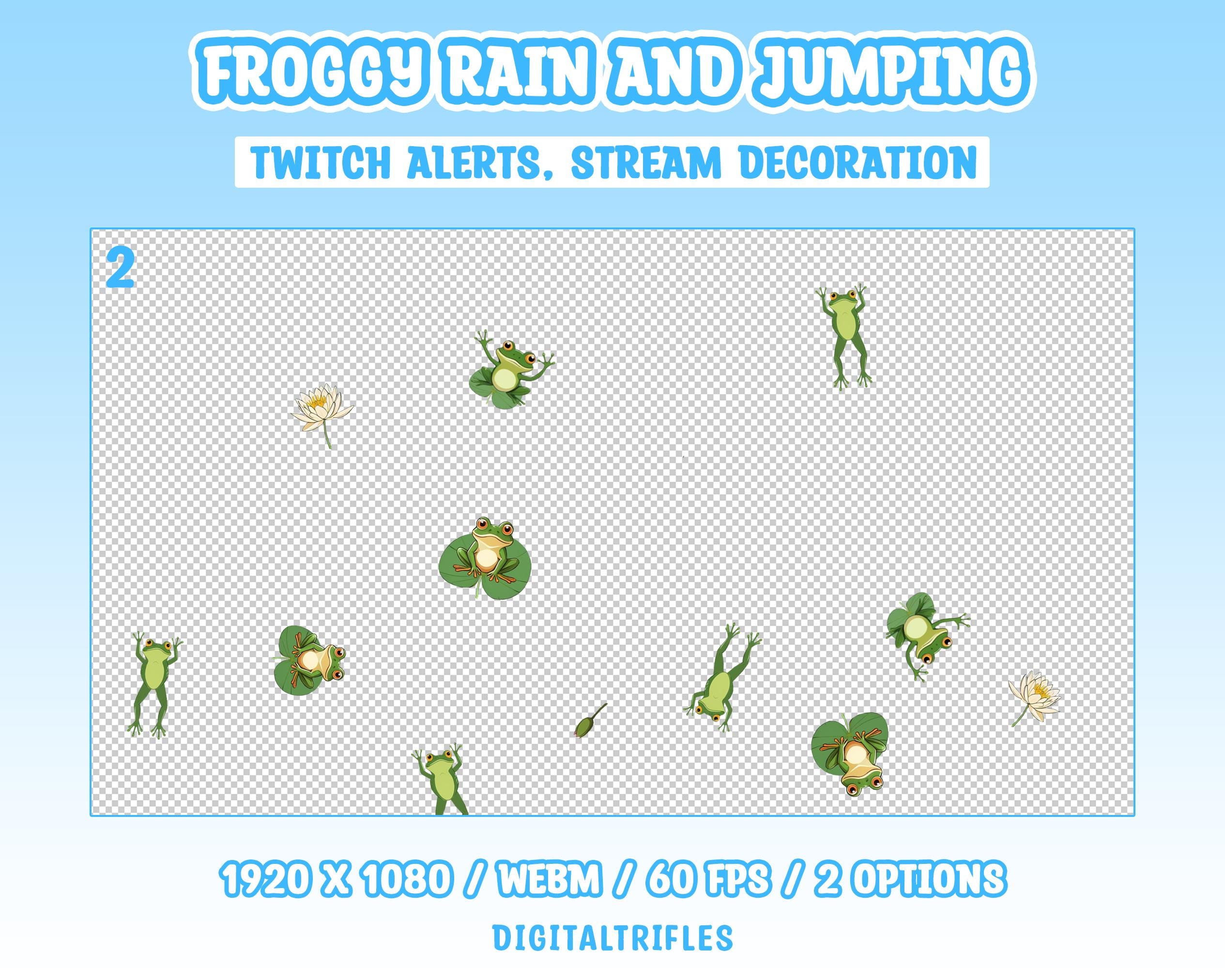 Froggy Stream Overlays, Animated Twitch Alerts, Raining Frogs and ...