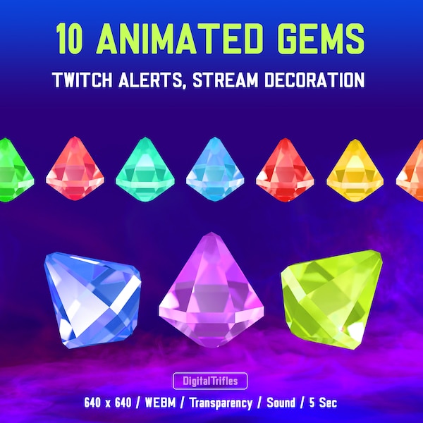 Gem Jewel Twitch Overlay - Etsy