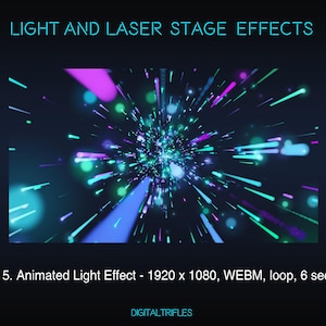 Vibrant Laser, Stage Light Effects, Stream Overlays and Background for ...