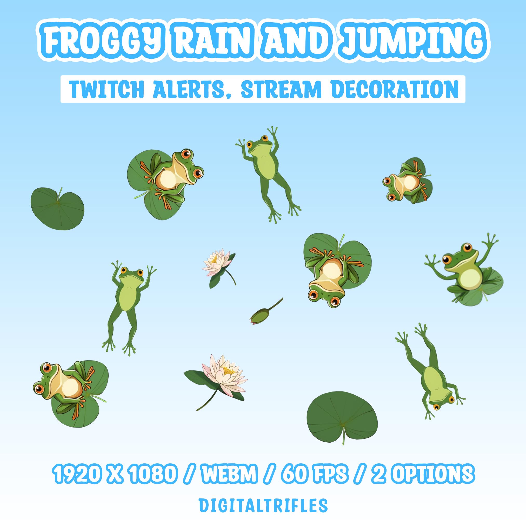 Froggy Stream Overlays, Animated Twitch Alerts, Raining Frogs and ...