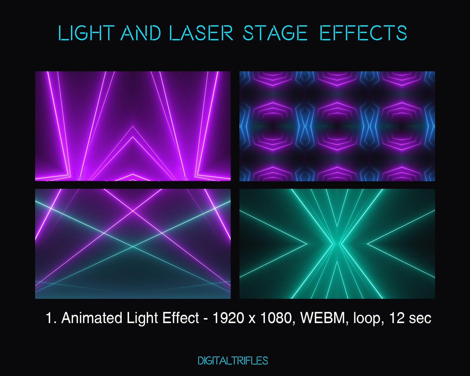 Vibrant Laser, Stage Light Effects, Stream Overlays and Background for ...
