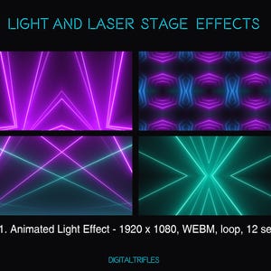 Vibrant Laser, Stage Light Effects, Stream Overlays and Background for ...