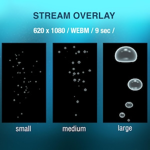 Animated Bubbles Twitch Overlays, Stream Alerts, Underwater Air Bubbles ...