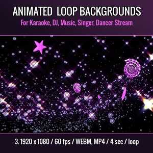 Animated Stream Backgrounds, Video Loops, 3 Stage Light Effects for DJ ...