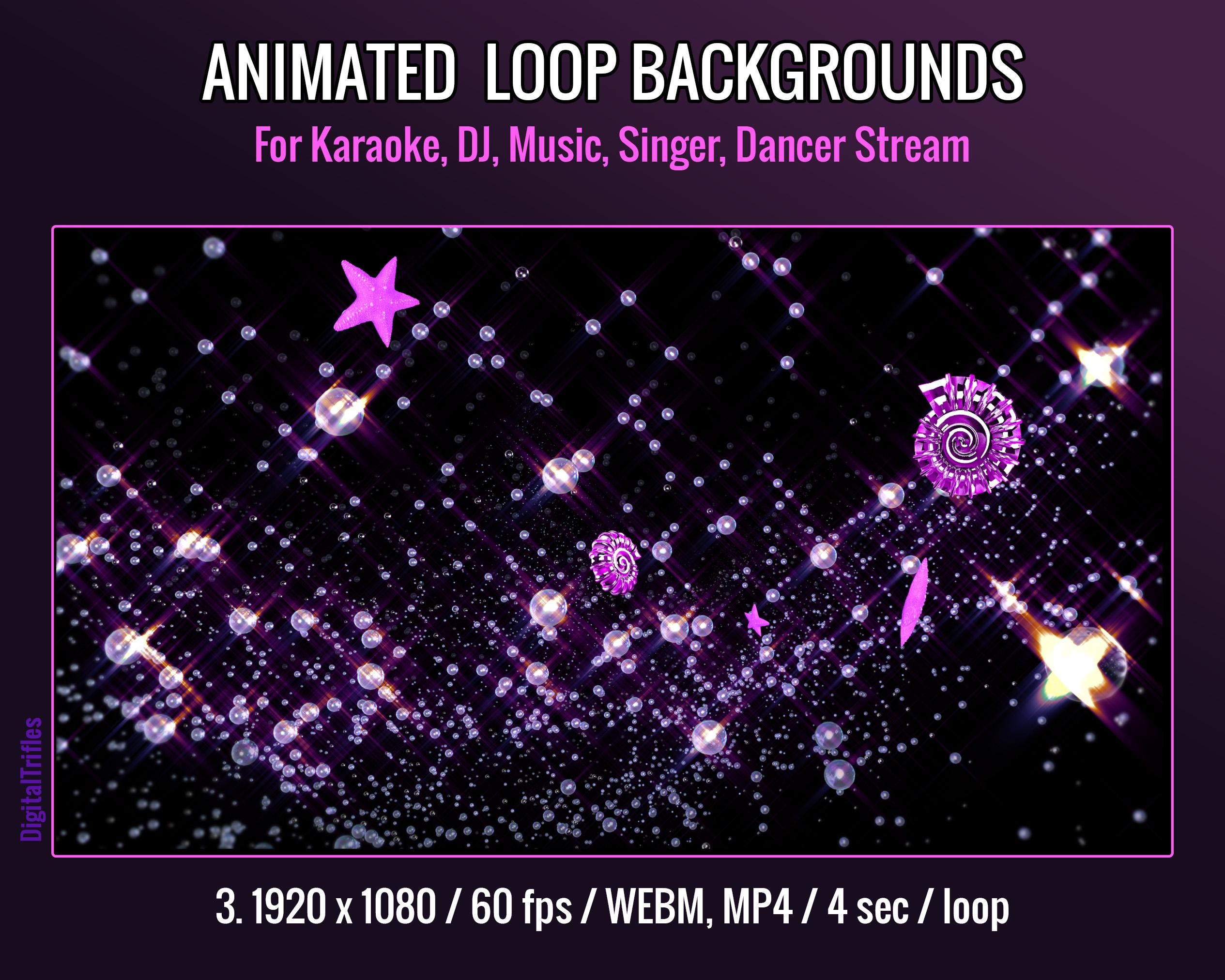 Animated Stream Backgrounds, Video Loops, 3 Stage Light Effects for DJ ...