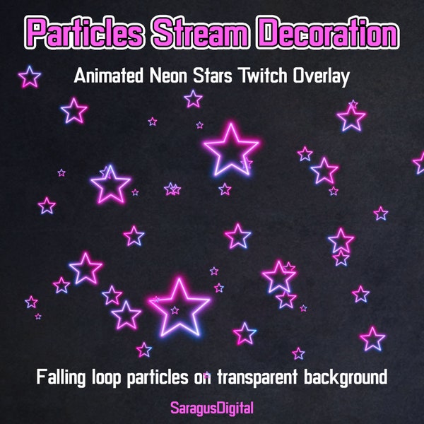 Neon Stars - Etsy