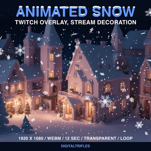 Vtuber Overlay Winter - Etsy