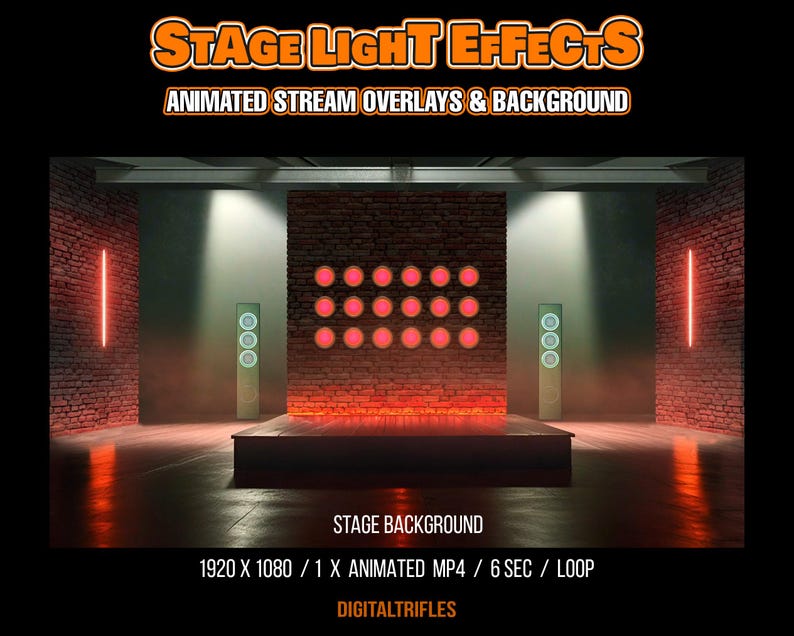 Animated Stage Light Effects, Twitch Stream Overlays and Backgrounds ...