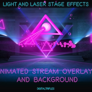 Vibrant Laser, Stage Light Effects, Stream Overlays and Background for ...