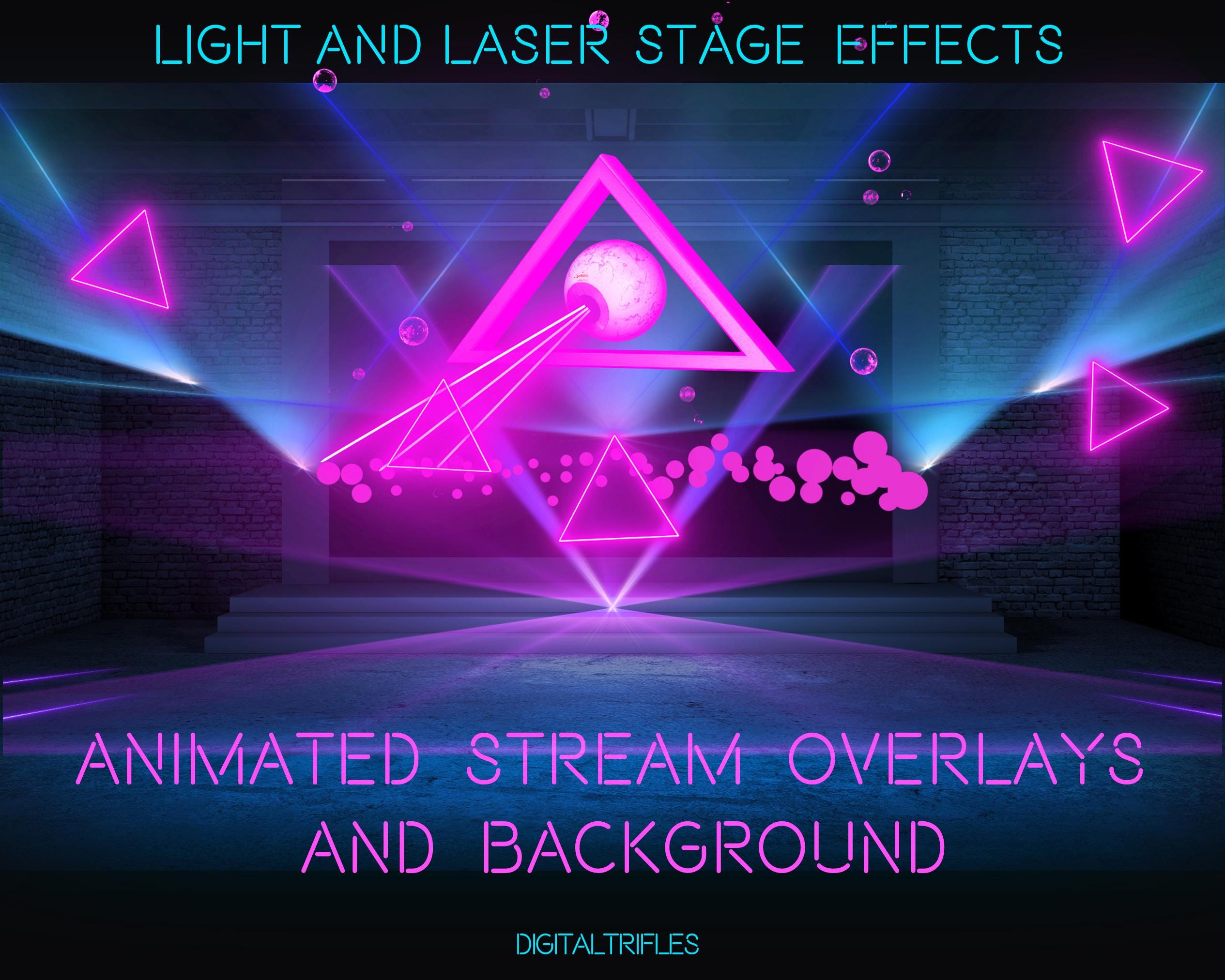 Vibrant Laser, Stage Light Effects, Stream Overlays and Background for ...