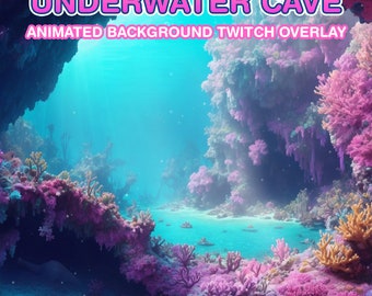 Underwater Animated Background, Colorful Twitch Overlay, Vtuber Stream ...