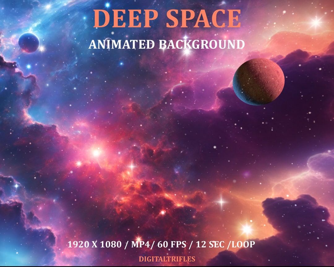 Deep Space Animated Background for Twitch, Kick or Youtube Streaming ...