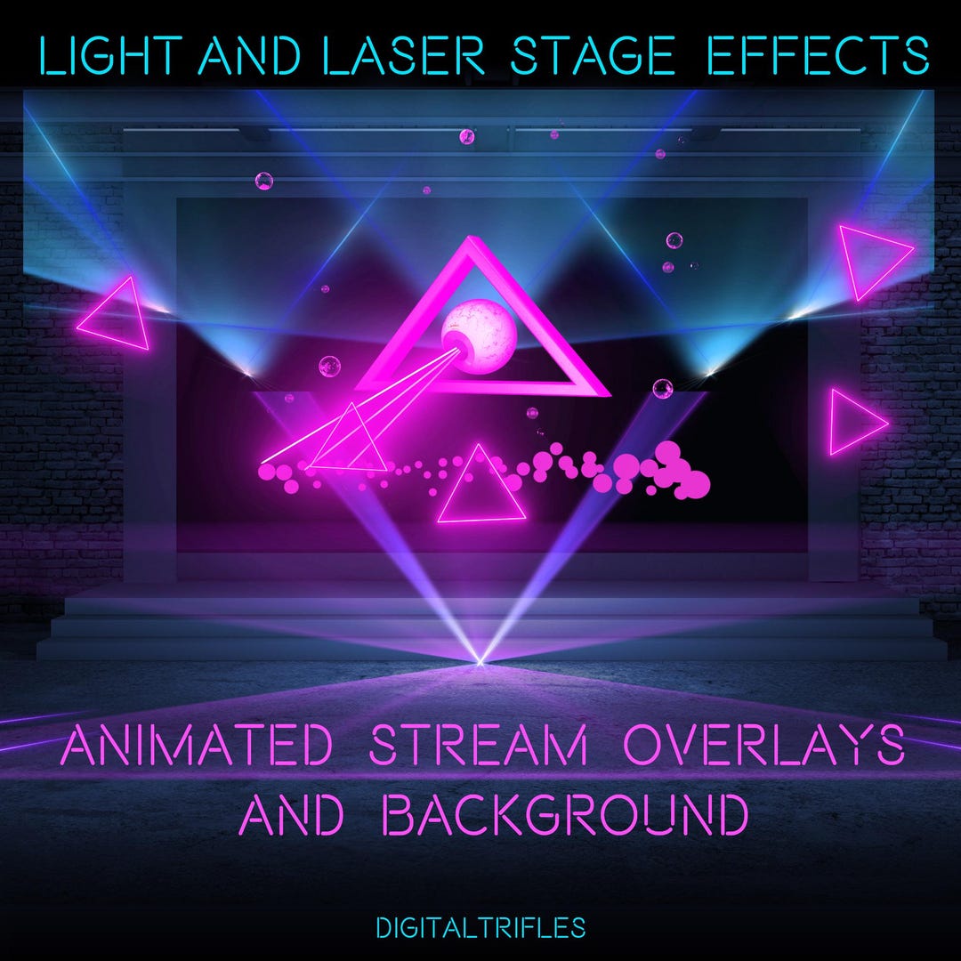Vibrant Laser, Stage Light Effects, Stream Overlays and Background for ...