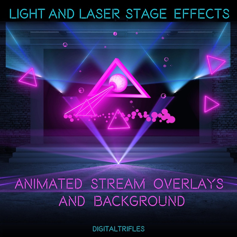 Vibrant Laser, Stage Light Effects, Stream Overlays and Background for ...