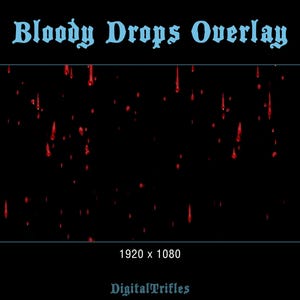 Halloween Twitch Overlays, Bloody Drops Stream Scene Dekor, Animated ...