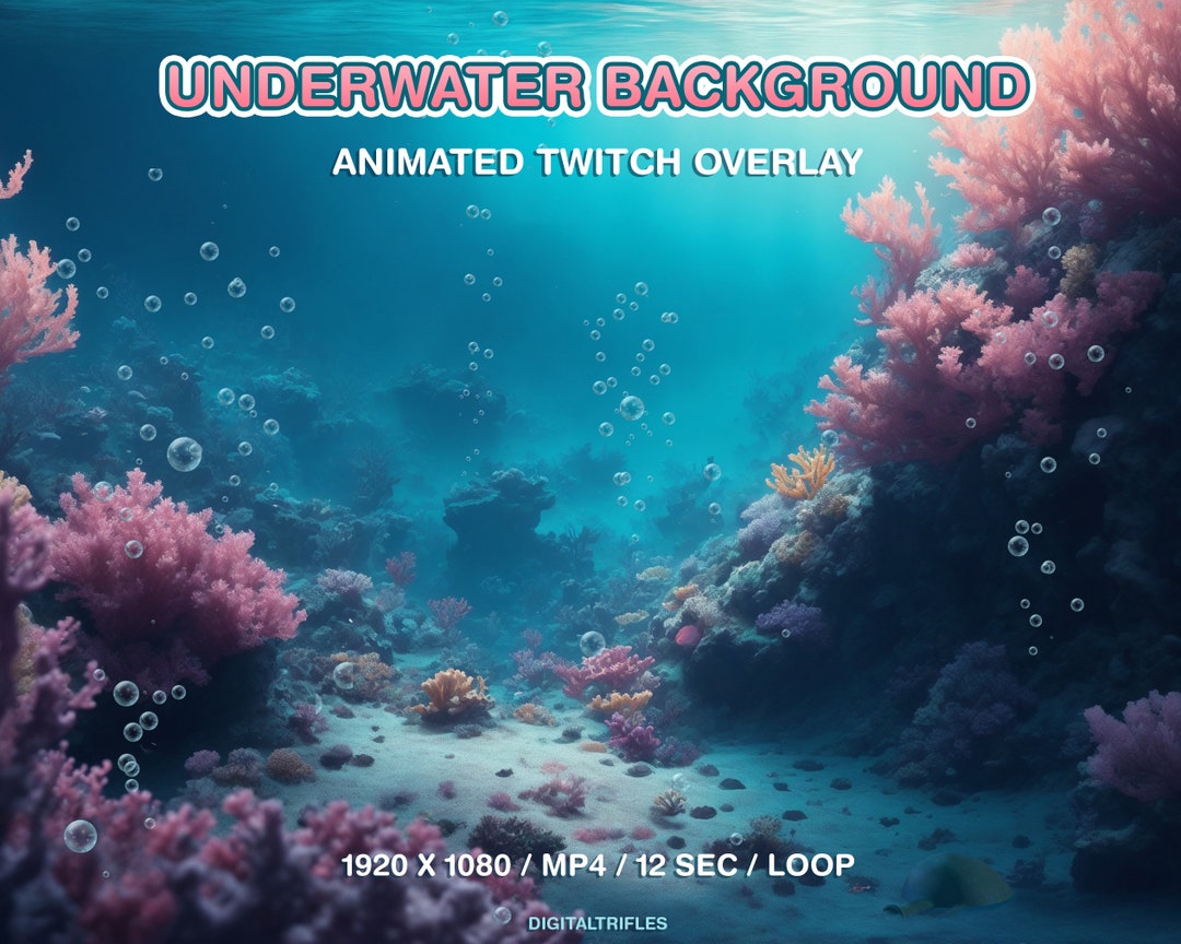 Animated Background Beautiful Underwater World, Pirate Vtuber ...
