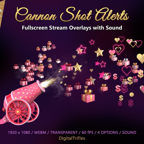 Twitch Animated Confetti Cannon - Etsy