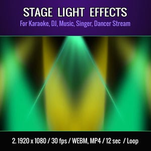 Animated Stream Backgrounds and Overlays, Stage Light Effects for ...