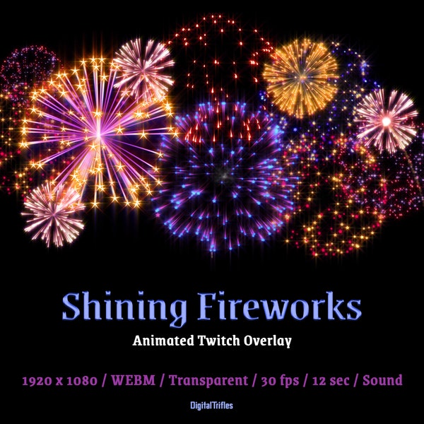 Fireworks Overlay Twitch - Etsy