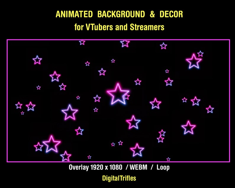 Animated Vtuber Background, Music Stage and Decor, Twitch Stream Assets ...