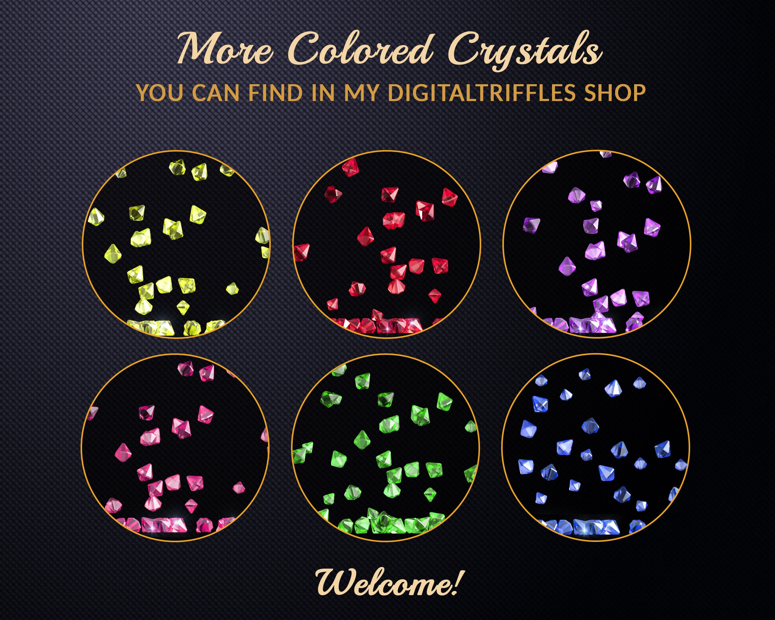Animated Pink Crystals, Stream Decoration, Twitch Alert, New Cheer, Sub ...