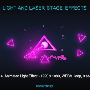 Vibrant Laser, Stage Light Effects, Stream Overlays and Background for ...