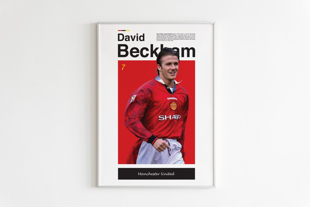 David Beckham Poster Beckham Art Beckham Picture Beckham - Etsy